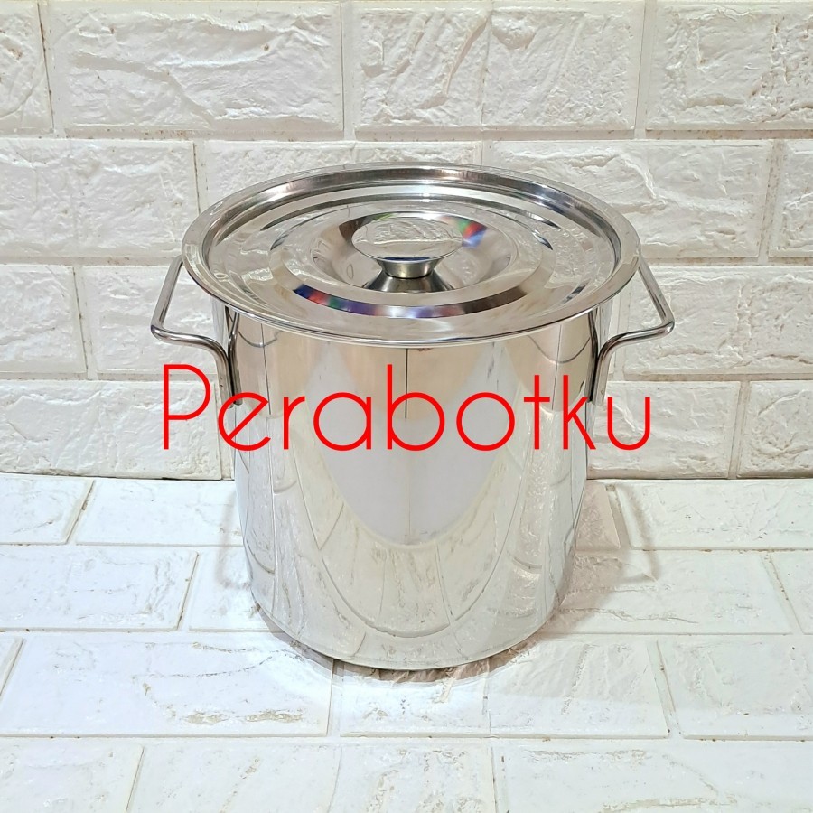 Jual Stock Pot 20 cm HA1557 / Panci Full Stainless Steel Stenlis Tebal ...