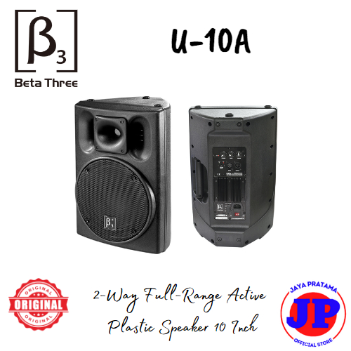 Jual Beta Three U10A 2-Way Full Range Speaker Aktif 10 Inch Beta 3 U-10A | Shopee Indonesia