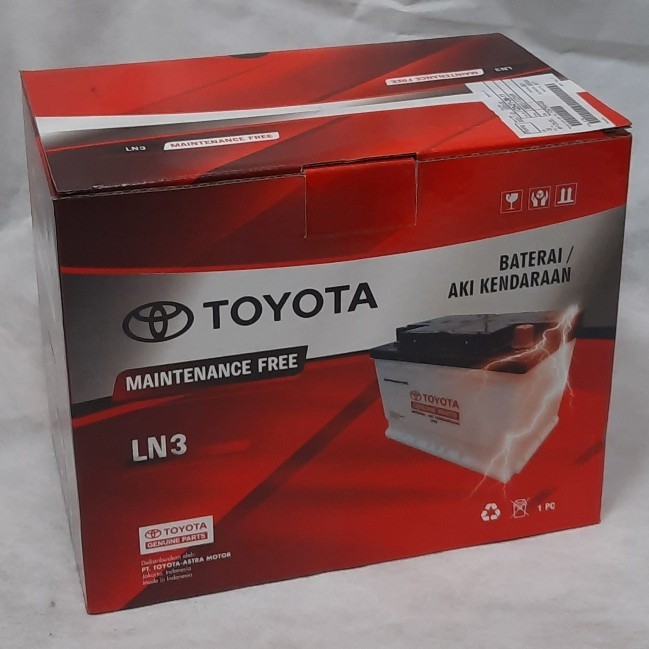 Jual Accu LN3 Aki Battery Batere Kering Maintenance Free Fortuner Innova | Shopee Indonesia