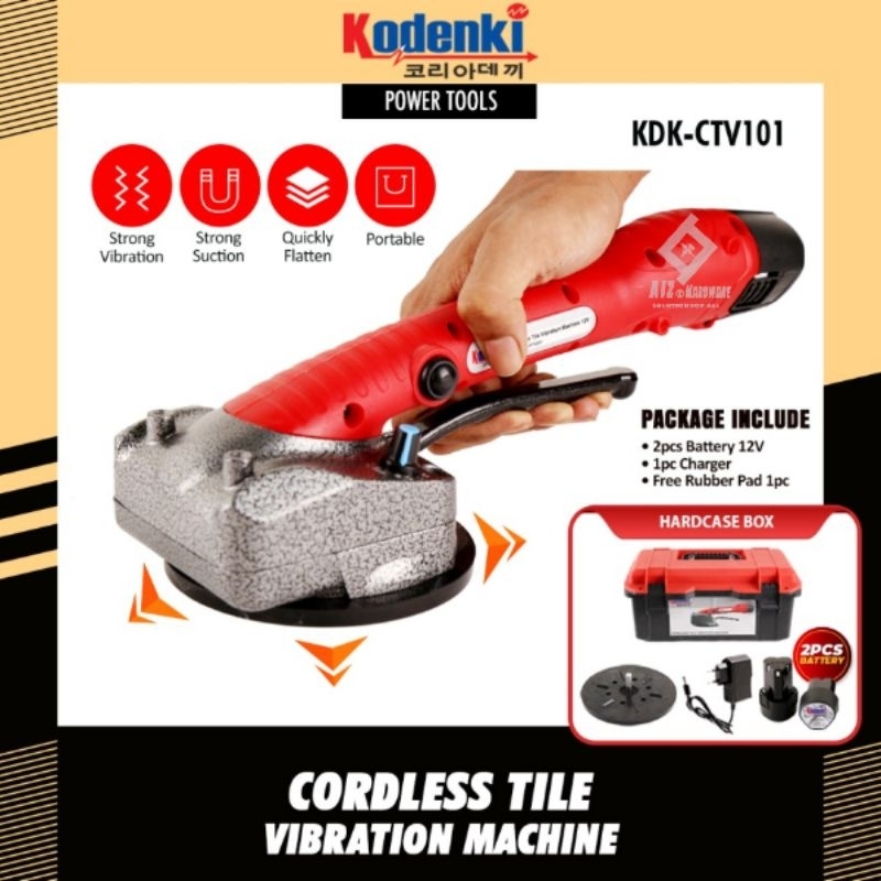 Jual KODENKI Cordless Tile Vibration Machine 12V KDK-CTV101 Alat Pasang ...