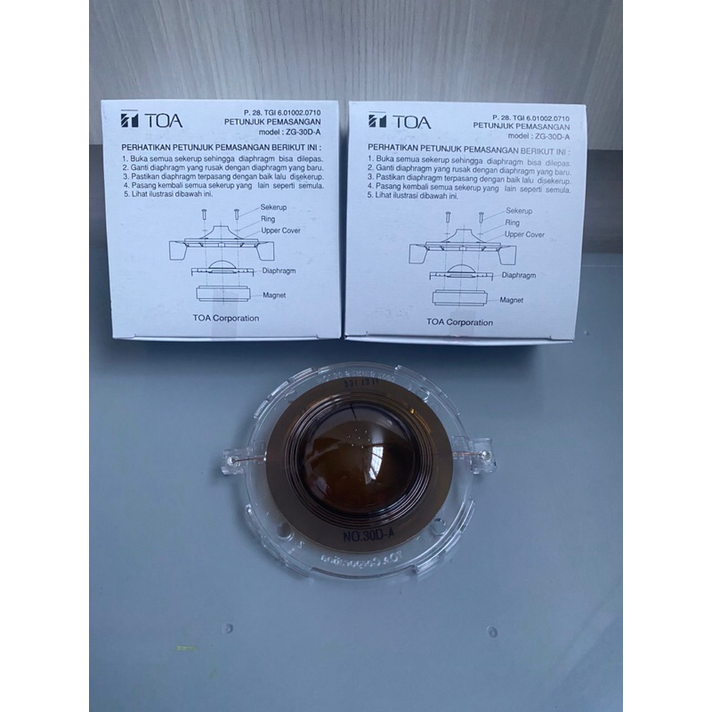 Jual Spul toa ZG-30DA toa diaphragm 25 watt with casing 25w ZG 30 DA spool toa ori | Shopee ...