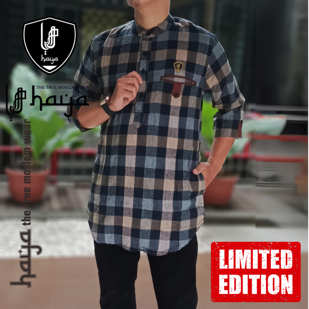 Jual Koko Kurta Flanel Haya Baju Pakistan Modern Busana Muslim Pria ...