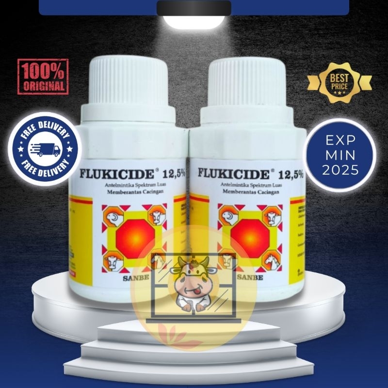 Jual FLUKICIDE ORAL 100 ml - FLUKICIDE OBAT CACING HEWAN SAPI KERBAU ...