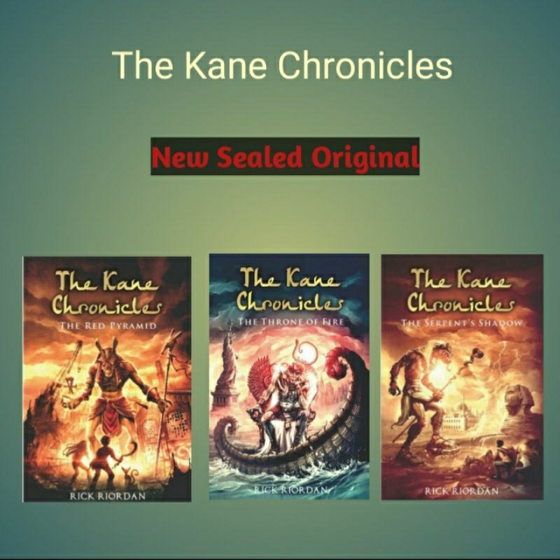 Jual The Kane Chronicles series by Rick Riordan - Noura Book | Shopee ...