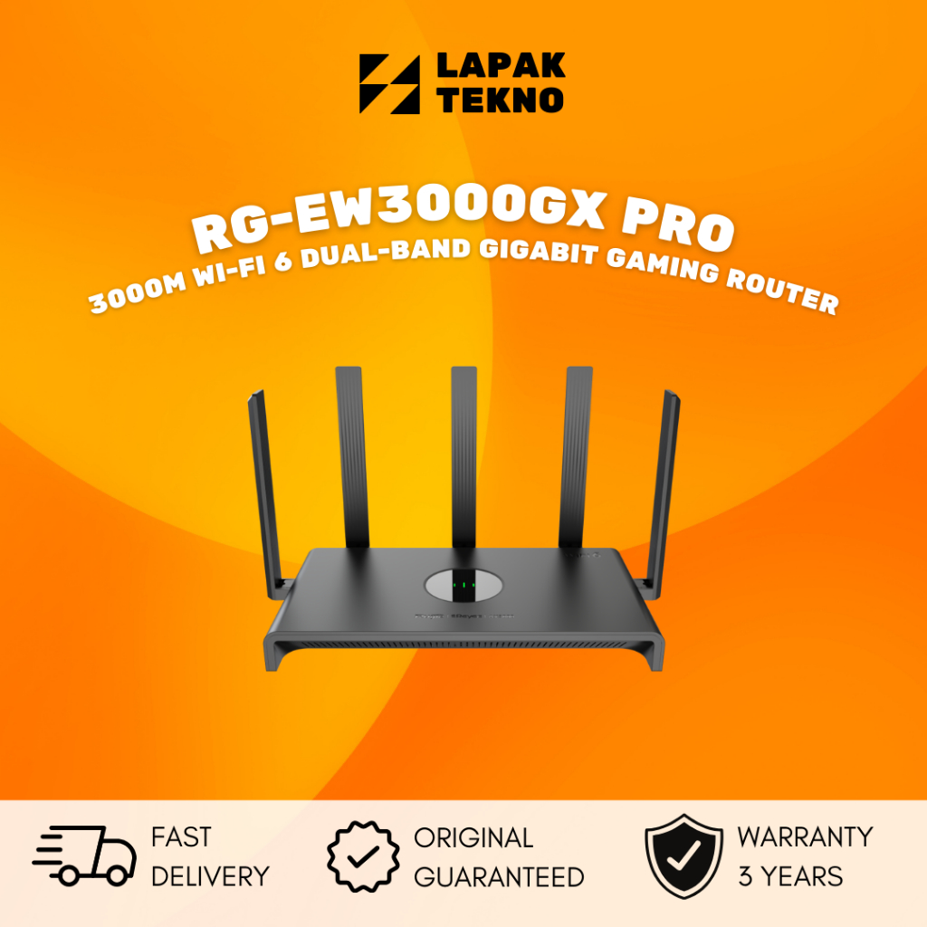 Jual RG-EW3000GX PRO RUIJIE REYEE 3000M Wi-Fi 6 Dual Band Gigabit ...