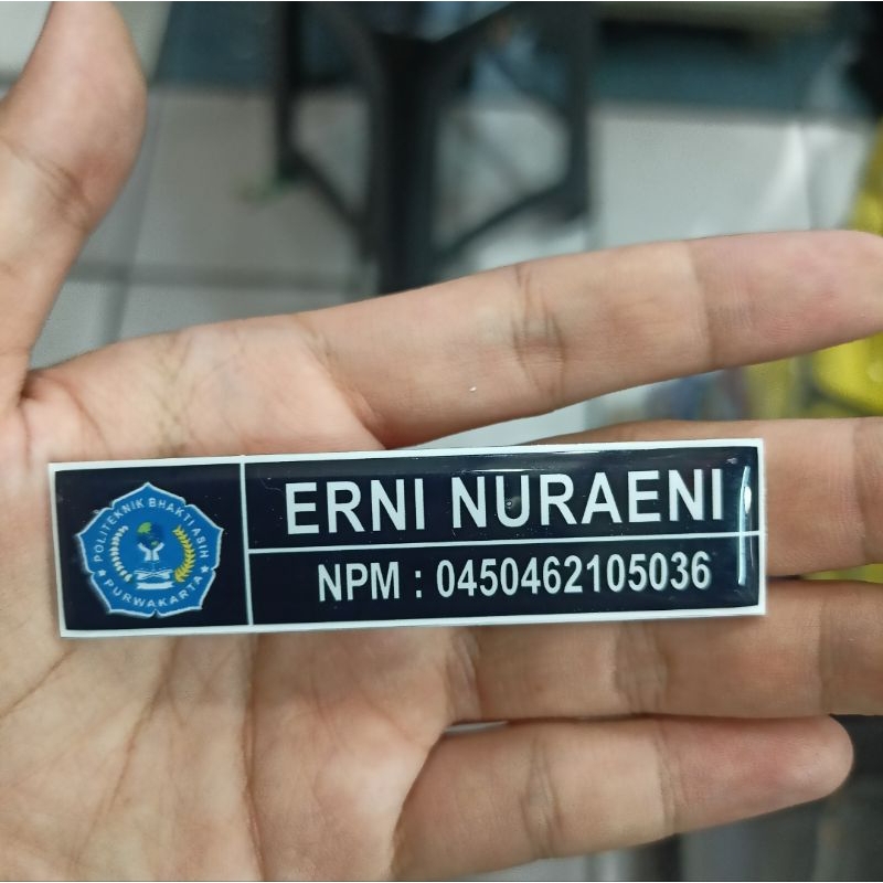 Jual nametag logo / costume nametag / nametag lapis resin / nametag ...