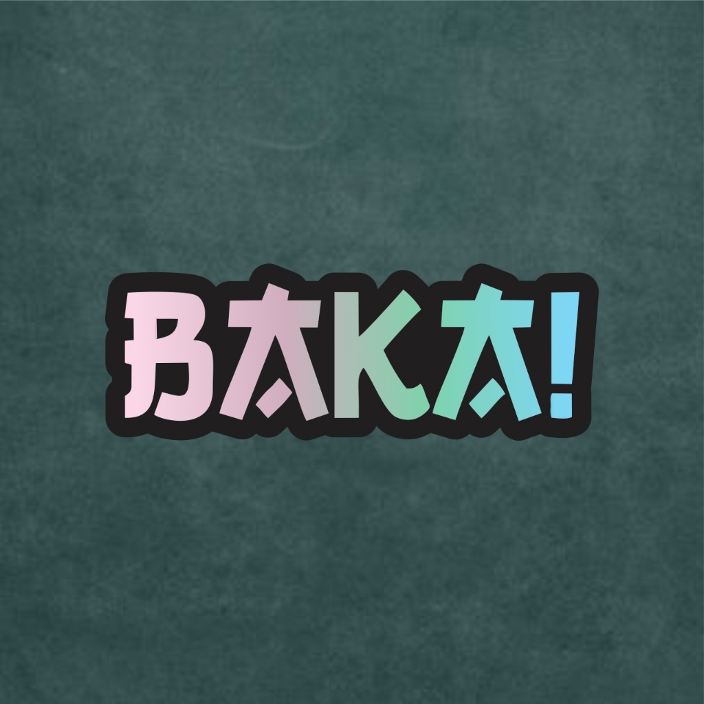 Jual Stiker Anime Hologram Baka! Case Hp dan Laptop 7 Cm | Shopee Indonesia