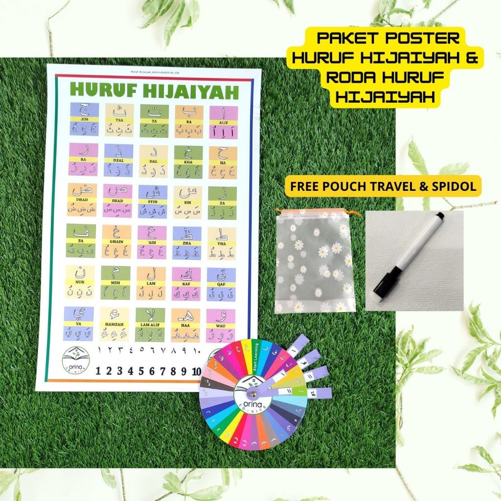 Jual Poster Edukasi Anak Free Spidol Belajar Membaca Berhitung PAUD TK ...