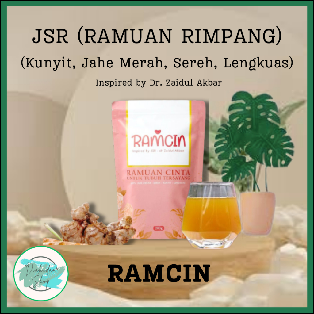 Jual RAMCIN RAMUAN KUNYIT JAHE MERAH SEREH LENGKUAS ISI 100 GRAM ...