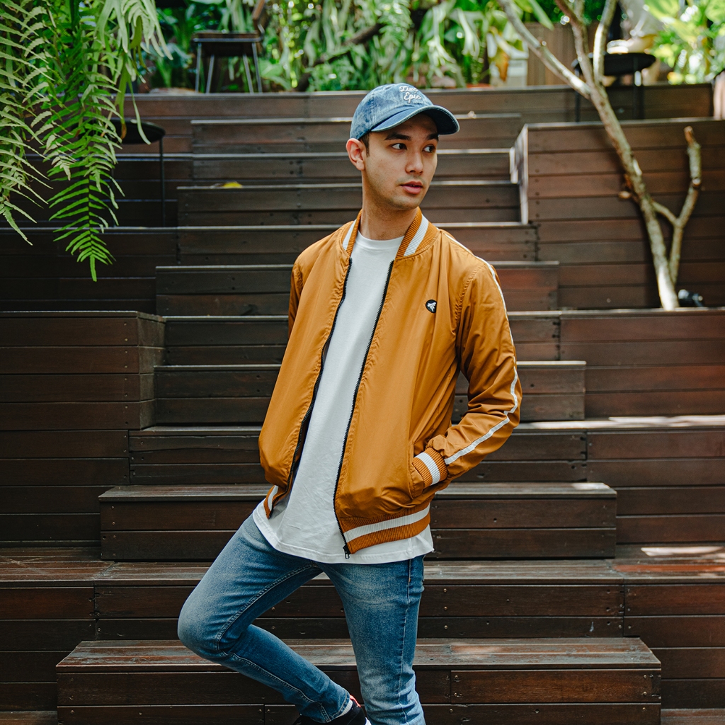 Jual BRODO - Jacket Bromb Varsity Jacket Brown | Shopee Indonesia