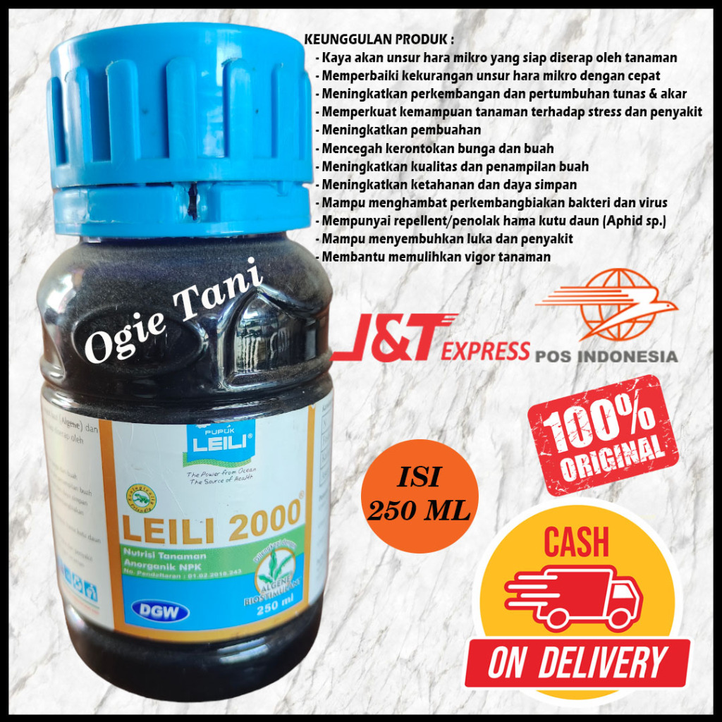 Jual LEILI 2000, Nutrisi Tanaman Yang Terbuat Dari Ekstrak Rumput Laut ...