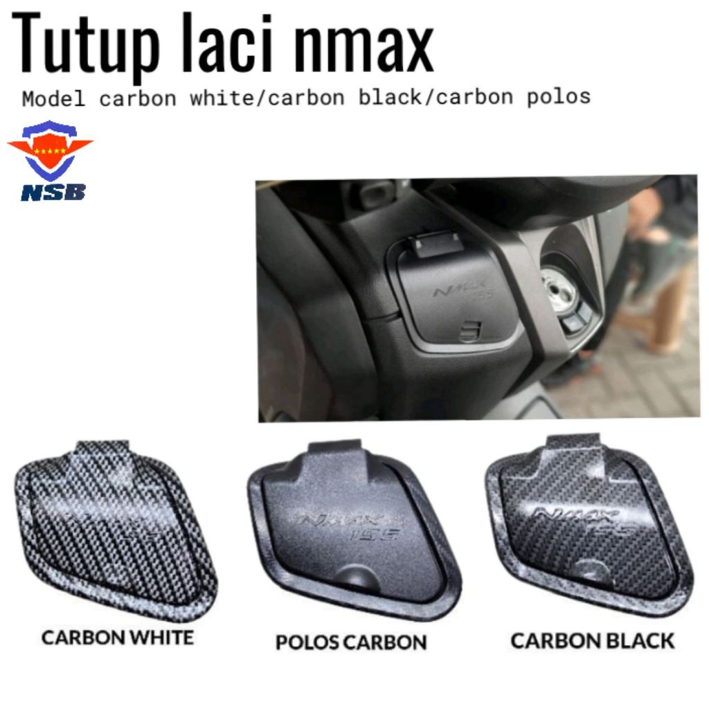 Jual Tutup Laci Nmax V1 cover laci Nmax new tutup bagasi saku yamaha ...
