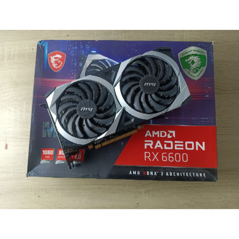 Jual VGA RX 6600 MSI MECH X2 8GB GDDR6 FULLSETT GARANSI | Shopee Indonesia