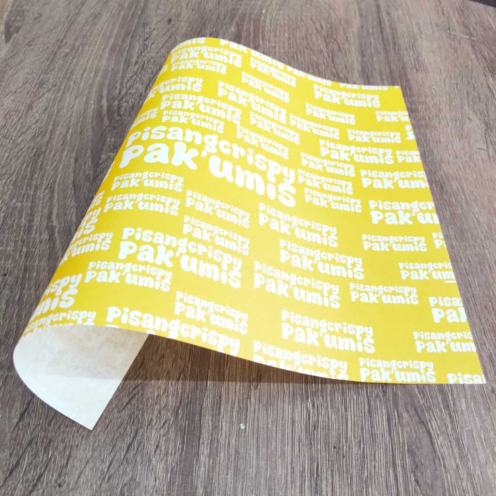 Jual CUSTOM Kertas Roti Foodgrade 22 x 40 cm - Wrap Paper / Kertas ...