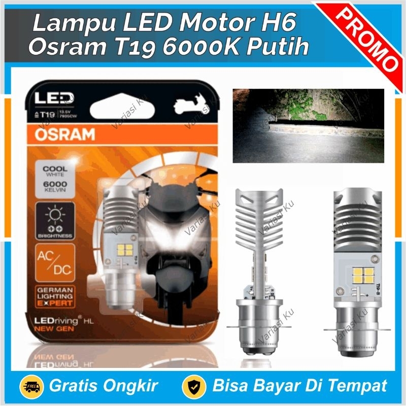 Jual LAMPU LED PUTIH UTAMA MOTOR BEBEK MATIC H6 OSRAM T19 H6 H4 HS1 XENON : SUPRA KHARISMA ...