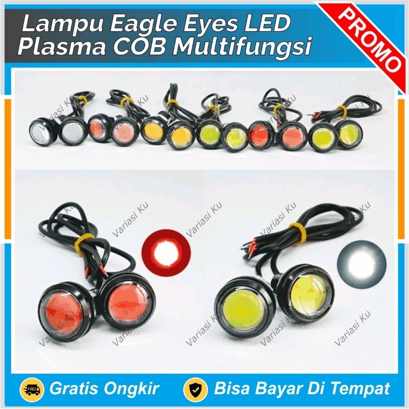 Jual LAMPU EAGLE EYE LED BESAR 23MM MATA ELANG SOROT LENSA SEIN SEN ...