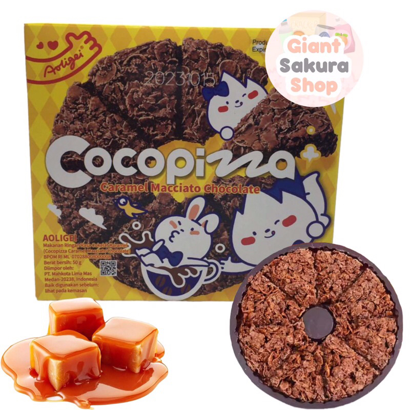 Jual Aoligei Cocopizza Caramel Macciato Chocolate / chocolate / cemilan ...