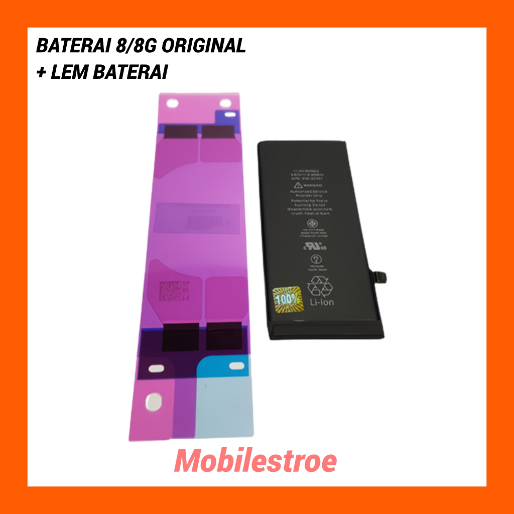 Jual BATERAI 8/8G 1821 MAH + LEM BATERAI | Shopee Indonesia