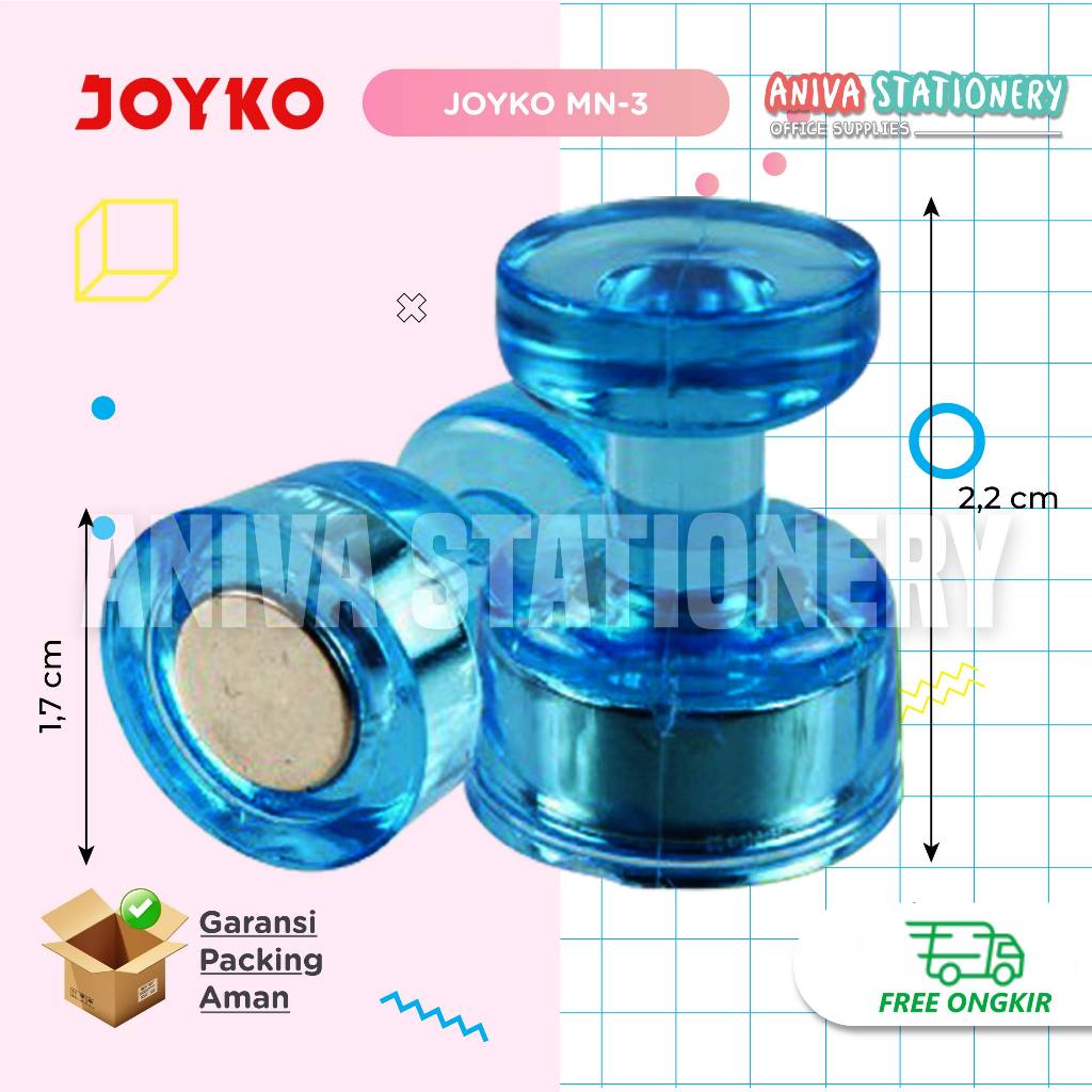 Jual JOYKO MAGNET NEODYMIUM SERBAGUNA BESI BERANI WHITEBOARD MAGNET MN ...