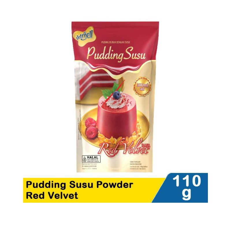 Jual Nutrijell Pudding susu Powder Red velvet 110 g | Shopee Indonesia