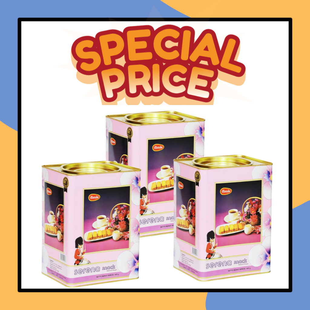 Jual Monde Snack Serena Kaleng TG 600gr Enak Renyah | Shopee Indonesia