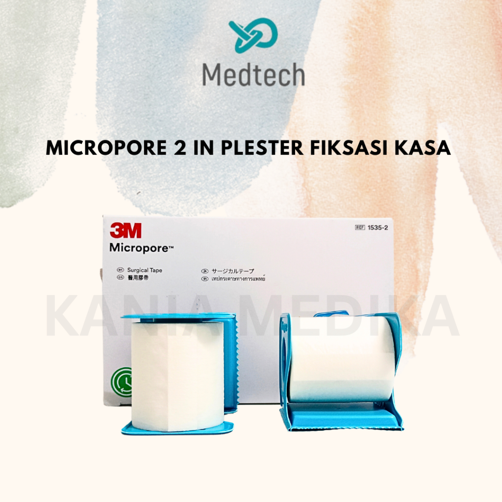 Jual 3M Micropore 2 inch (Besar) Surgical Tape Micropore 2 In Plester ...
