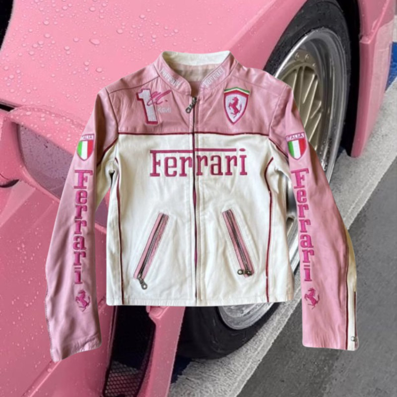 Jual IAMYOURQL - Ferrari F1 Race Jacket Pink Ed | Shopee Indonesia