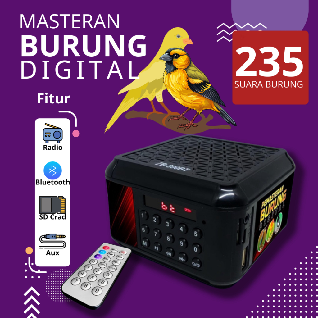 Jual Speaker Masteran Burung 235 Suara Spesifikasi lengkap Isian ...