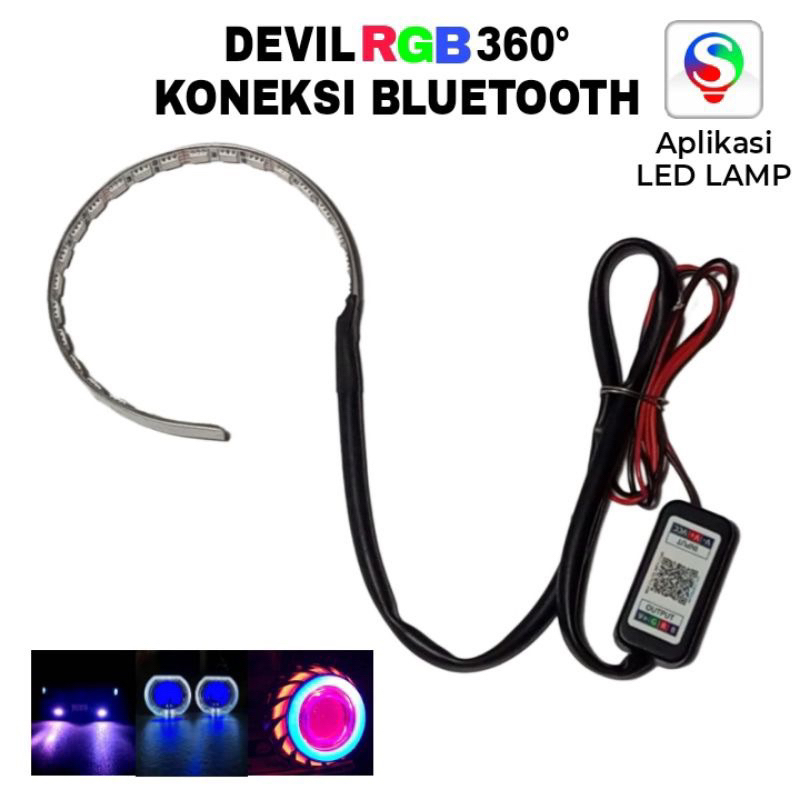 Jual Devil RGB Bluetooth Biled Projie Led Rapet | Shopee Indonesia