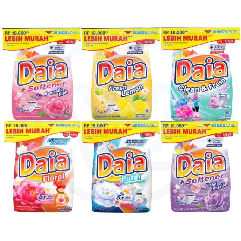 Jual Daia Deterjen Bubuk 800gr | Shopee Indonesia