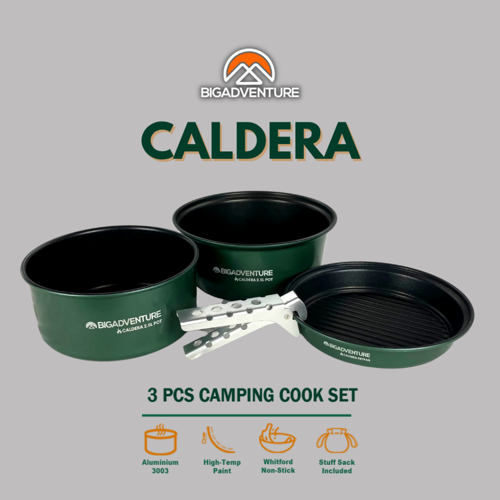 Jual Bigadventure Caldera - Cooking Set Camping Anti Lengket | Shopee ...