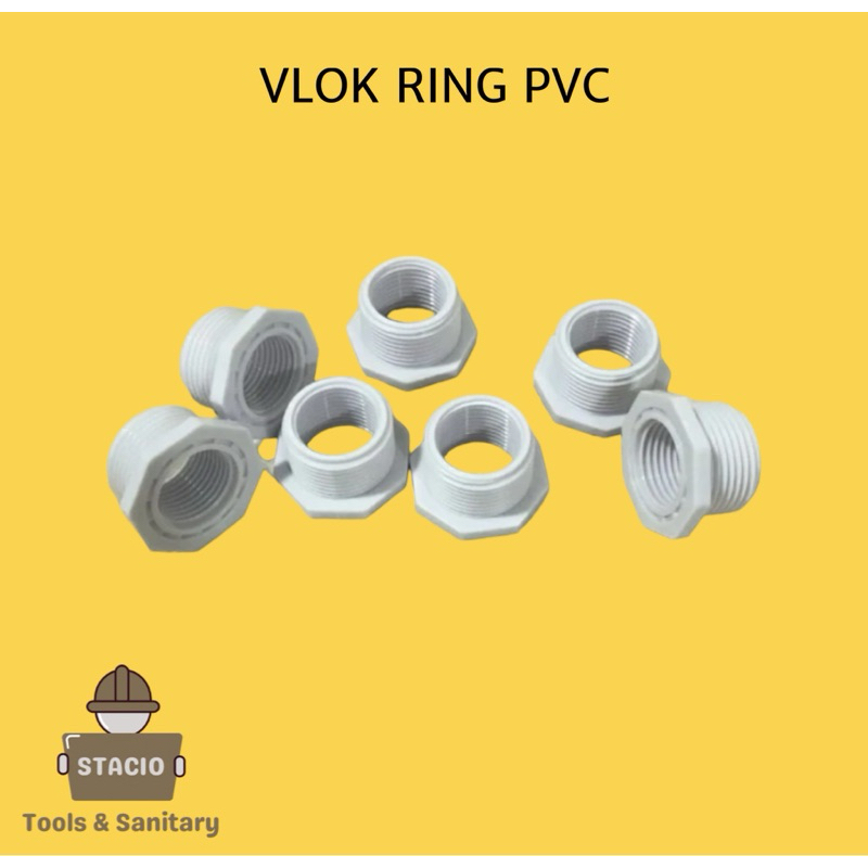 Jual Vlok Ring PVC Ukuran 1/2” x 3/4” Vlok Ring Plastik | Shopee Indonesia