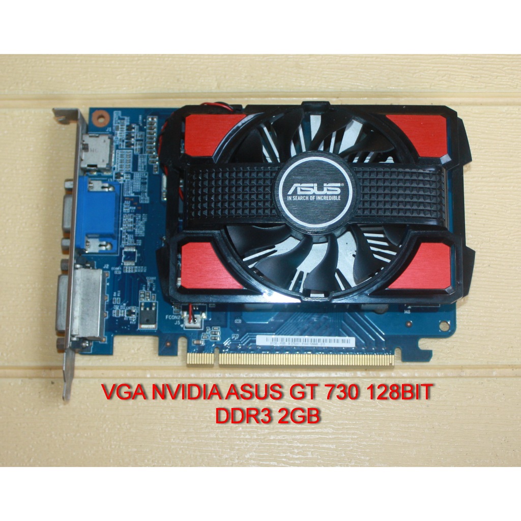 Jual VGA NVIDIA ASUS GT 730 128BIT DDR3 2GB VGA GAMING NORMAL | Shopee ...
