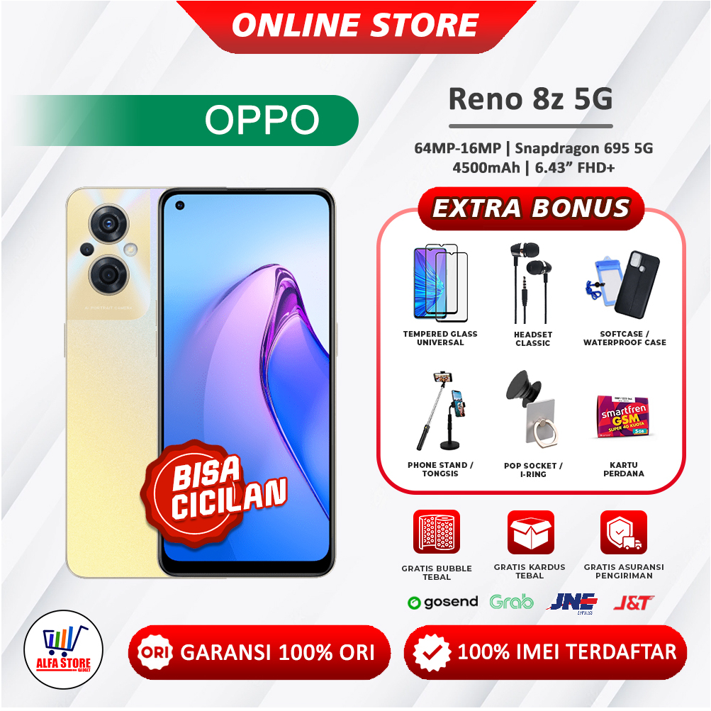 Jual OPPO RENO 8Z 5G RAM 8/256 GARANSI RESMI | Shopee Indonesia