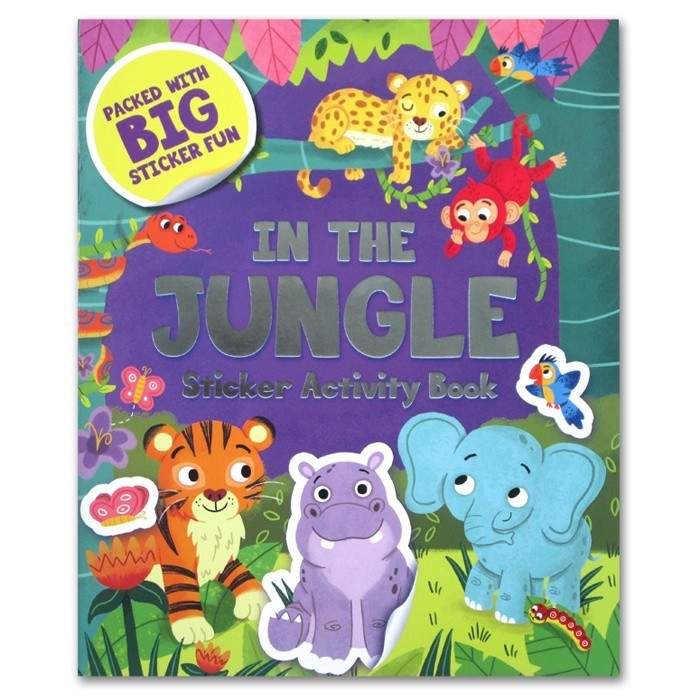 Jual In The Jungle Sticker Activity Book Packed with BIG Sticker Fun ...