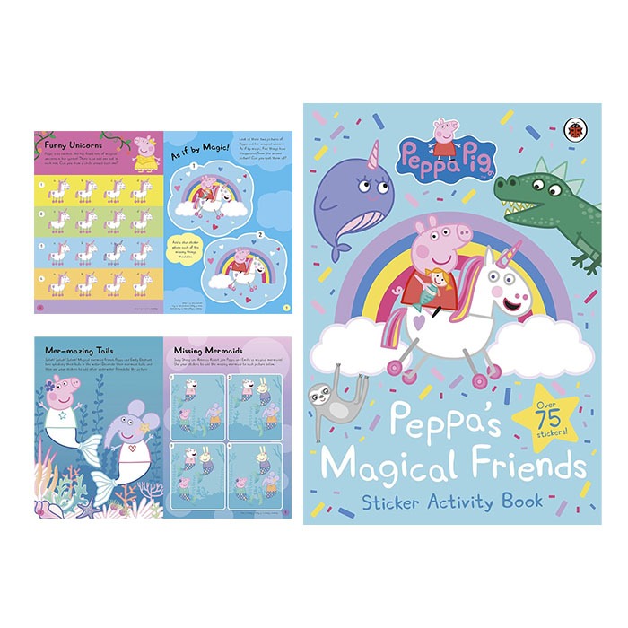 Jual Peppa Pig Activity Book Peppa's Magical Friends Sticker | Shopee ...