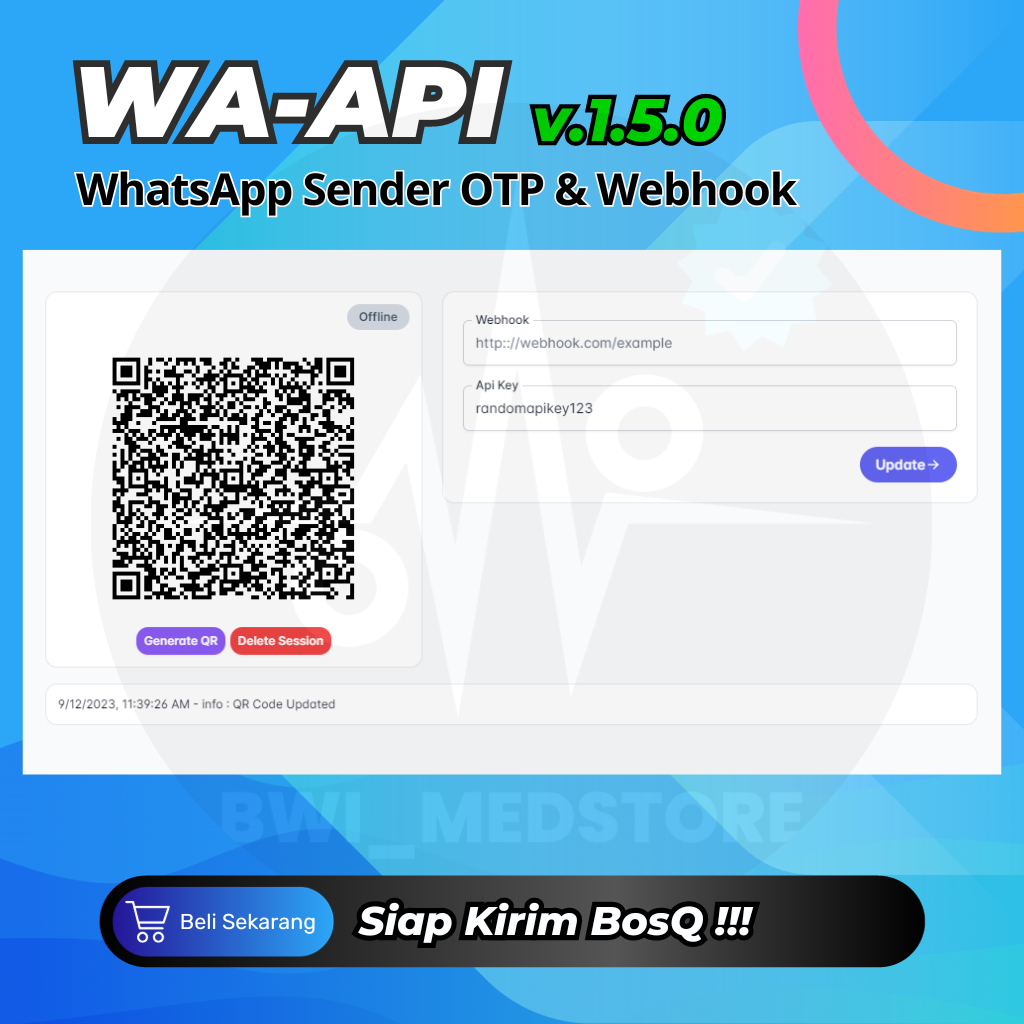 Jual Source Code Wa Api V 1 5 Send Otp Webhook Shopee Indonesia