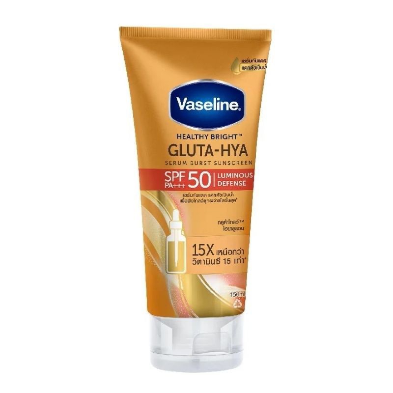 Jual Vaseline Gluta Hya SPF 50 PA+++ Luminous Defense 260ml | Shopee ...
