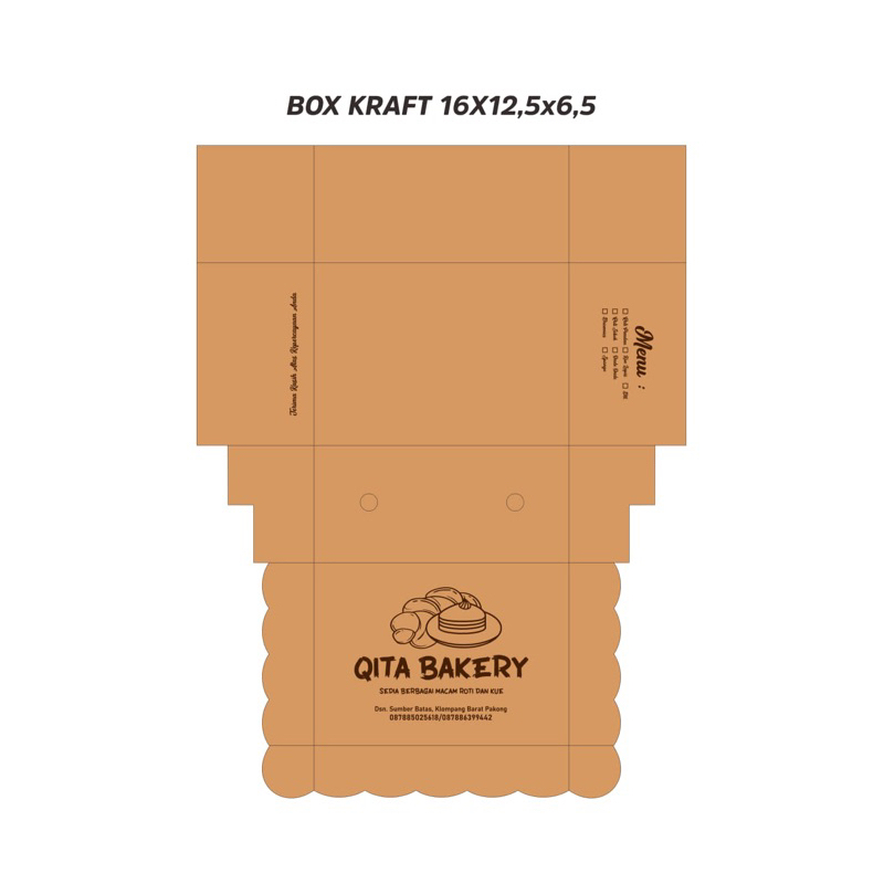 Jual Custom Dus Snack Box (QITA BAKERY) | Shopee Indonesia