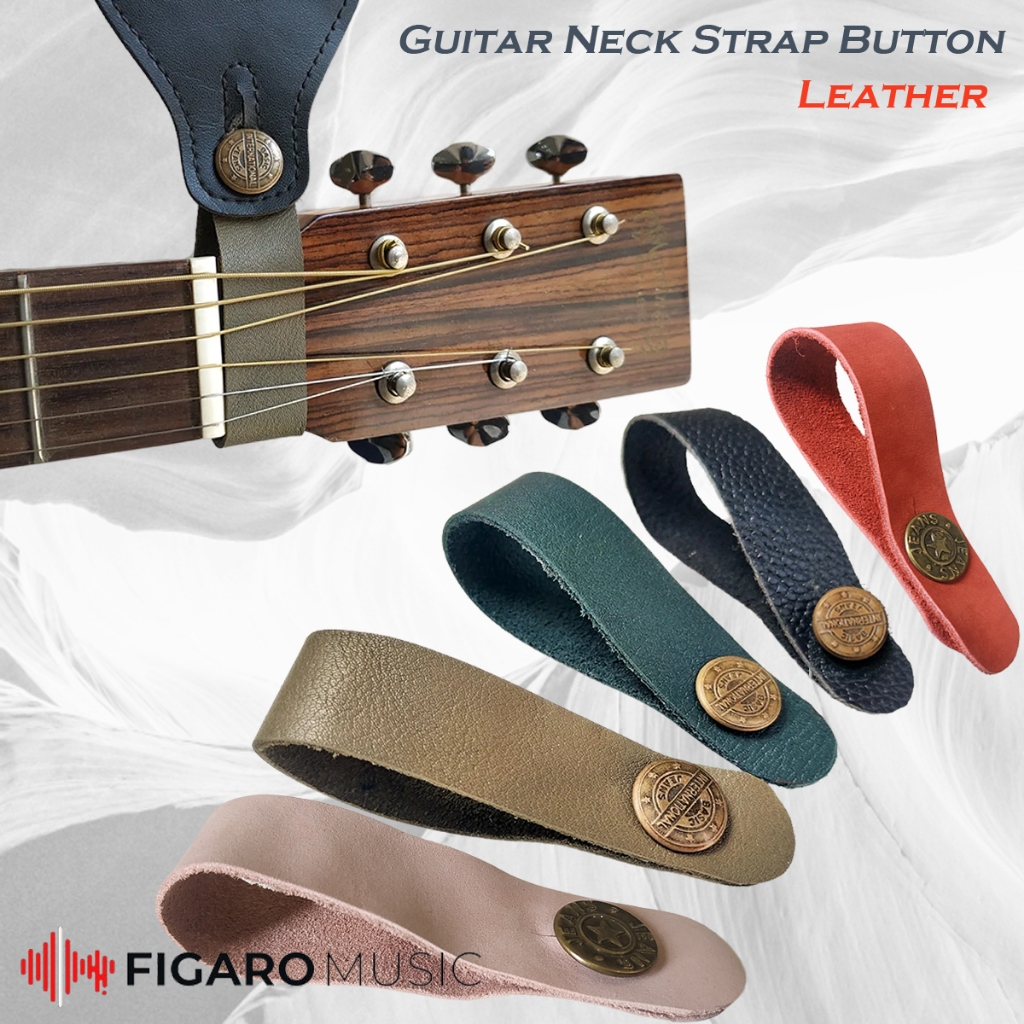Jual Strap Gitar - Guitar Straps Faux Leather Strap Hook Button ...