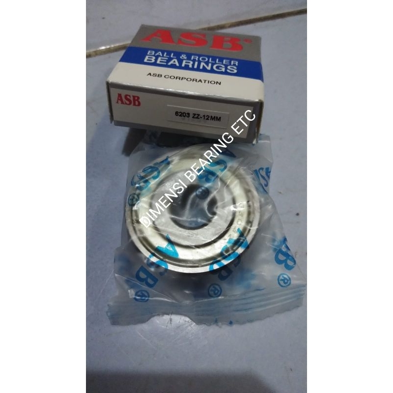 Jual BALL BEARING 6203 ZZ 12MM ASB / 6203ZZ 12MM ASB SPECIAL BORE ...