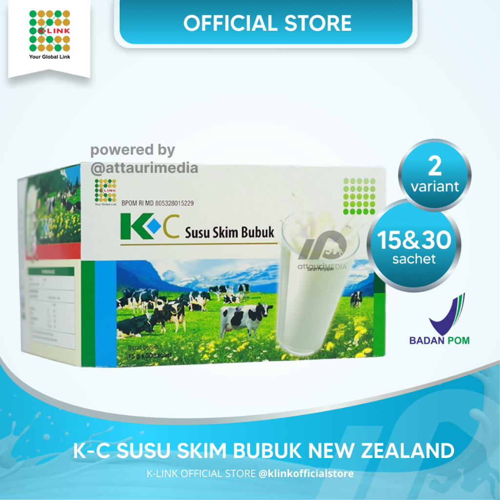 Jual K-C Susu Skim Bubuk (1 Box isi 15 & 30 Sachet) Susu Skim K-Link ...