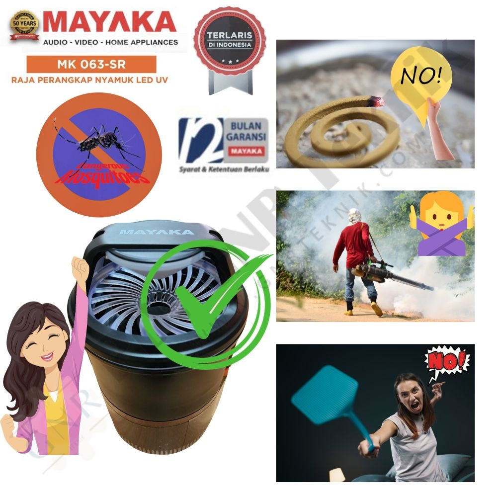 Jual Perangkap Nyamuk Elektrik Mayaka MK 063 SR | Shopee Indonesia