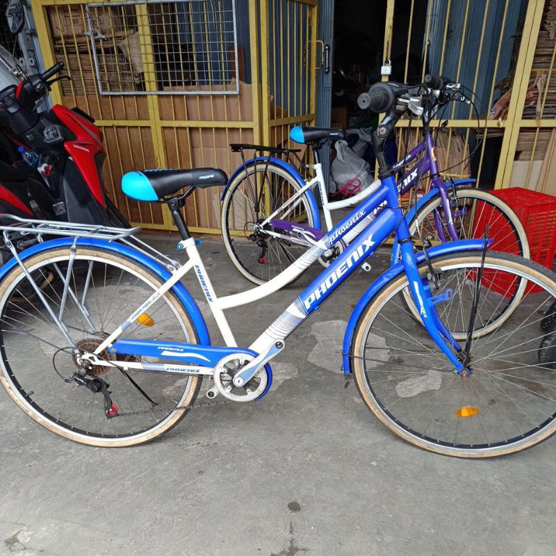 Jual sepeda BEKAS mini ontel phoenix 7 speed ukuran ban 26 x 1 3/8 ...
