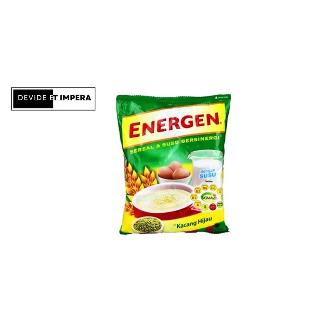 Jual KEMASAN JUMBO energen cereal kacang hijau 35gr 1 sachet | Shopee ...