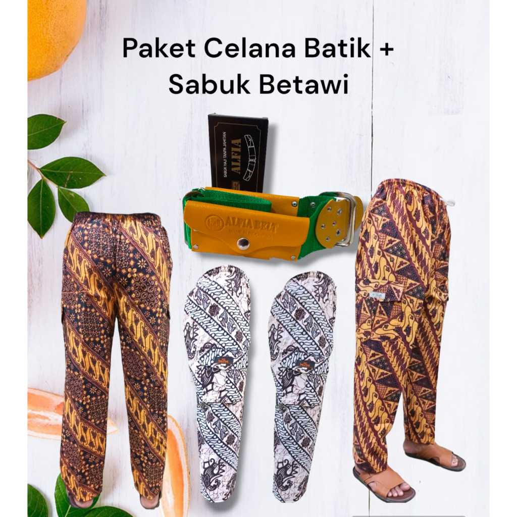 Jual Celana Batik dan Sabuk Betawi Anak Sampai Dewasa | Shopee Indonesia