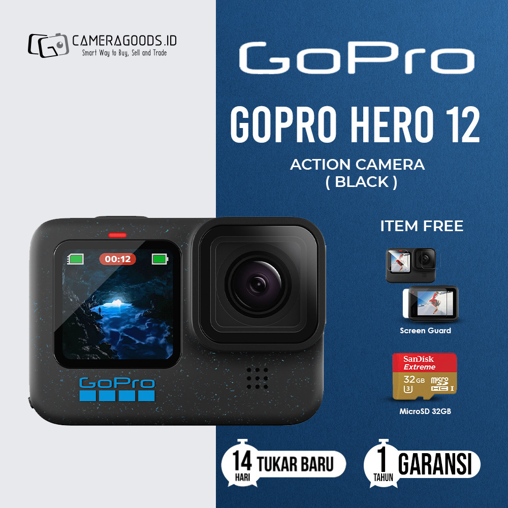 Jual GoPro Hero 12 Black GoPro Hero12 Black Go Pro 5K Action Camera Black - 810116380282 ...