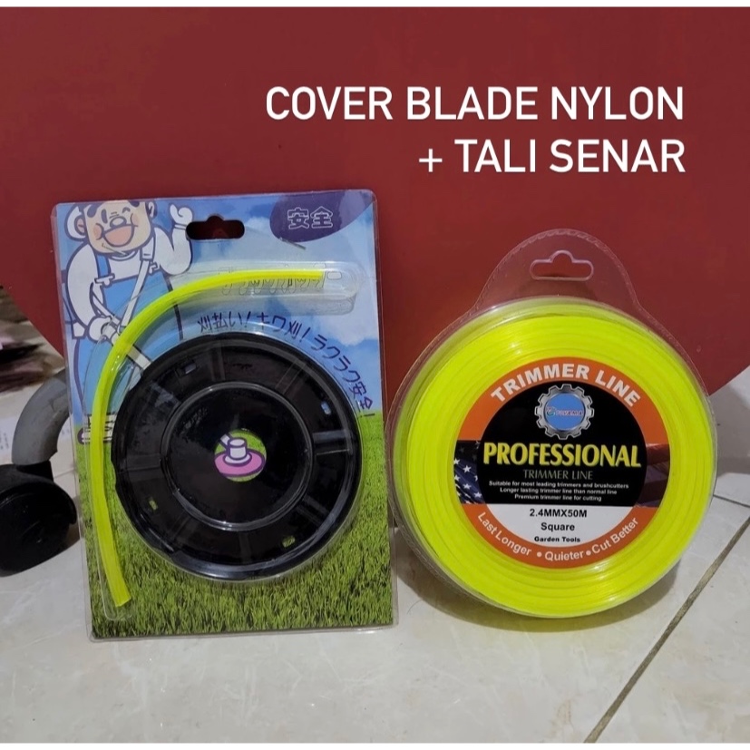 Jual Paket Tali Senar Nylon dan Dudukan Piringan Pisau Senar Potong ...