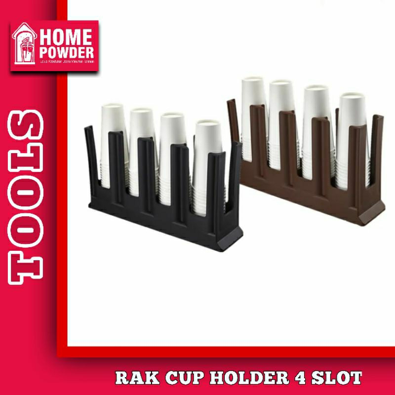 Jual Rak Cup Holder Organizer Plastik Cup Papper 4 Skat Barista HJ05 ...