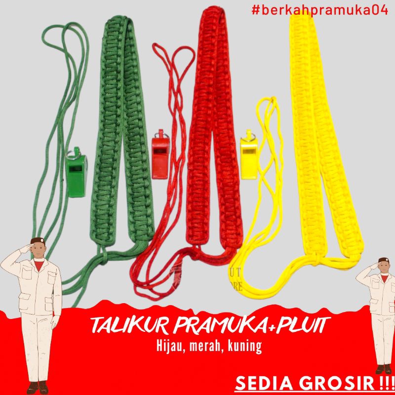 Jual Talikur pramuka plus pluit besar ( 1set talikur + pluit ) | Shopee ...